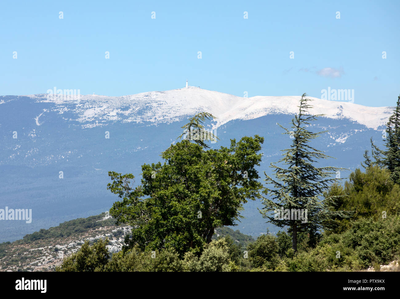 View of Mont Ventoux in Provence, France Stock Photo - Alamy