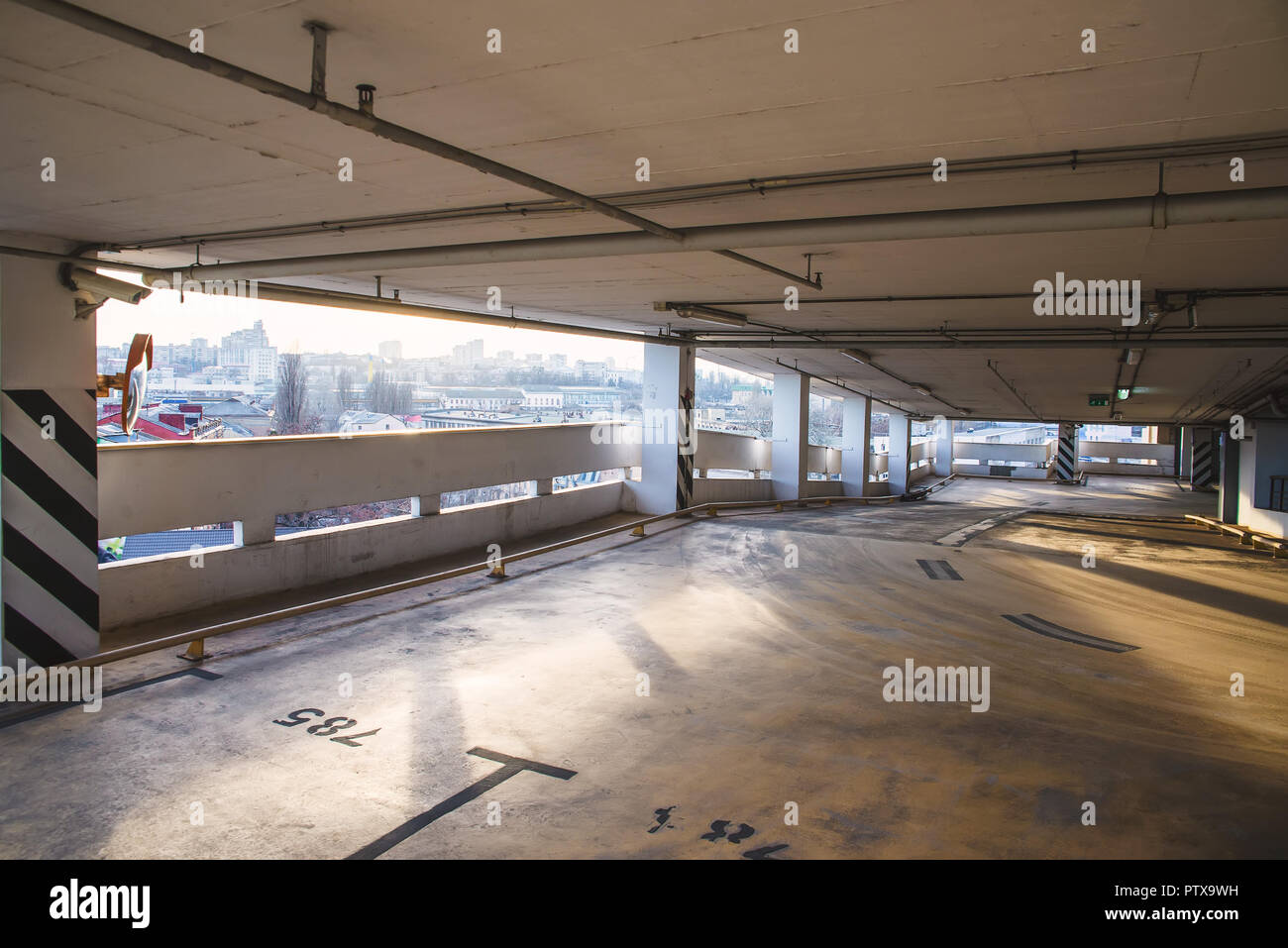 empty parking building in Kiev Stock Photo - Alamy