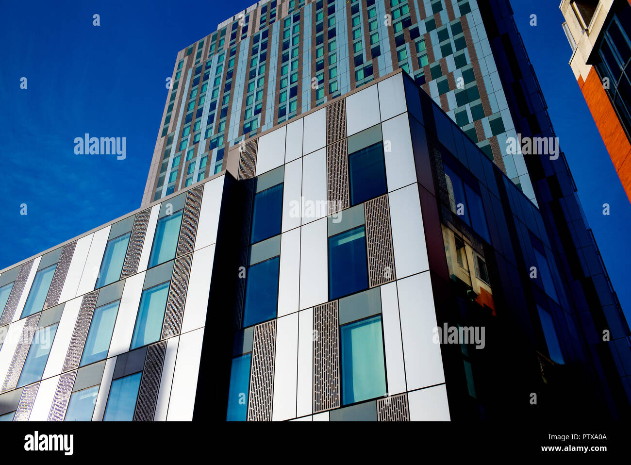 London modern architecture, Spitalfields, east London. Oct 2018 Stock ...