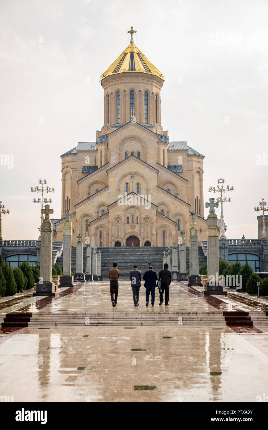 The Holy Trinity Cathedral of Tbilisi commonly known as Sameba Stock ...