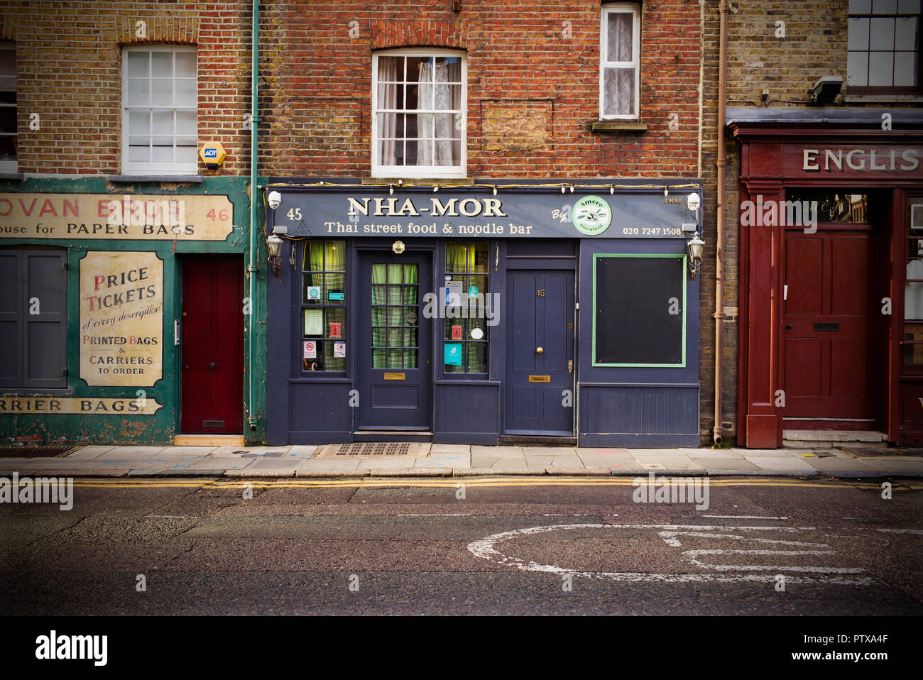 Spitalfields area of East London. Oct 2018 Georgian architecture ...