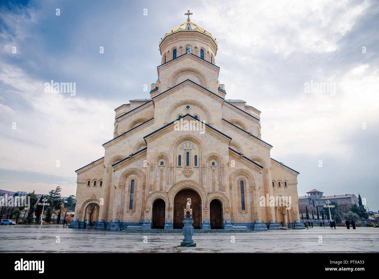 The Holy Trinity Cathedral of Tbilisi commonly known as Sameba Stock ...