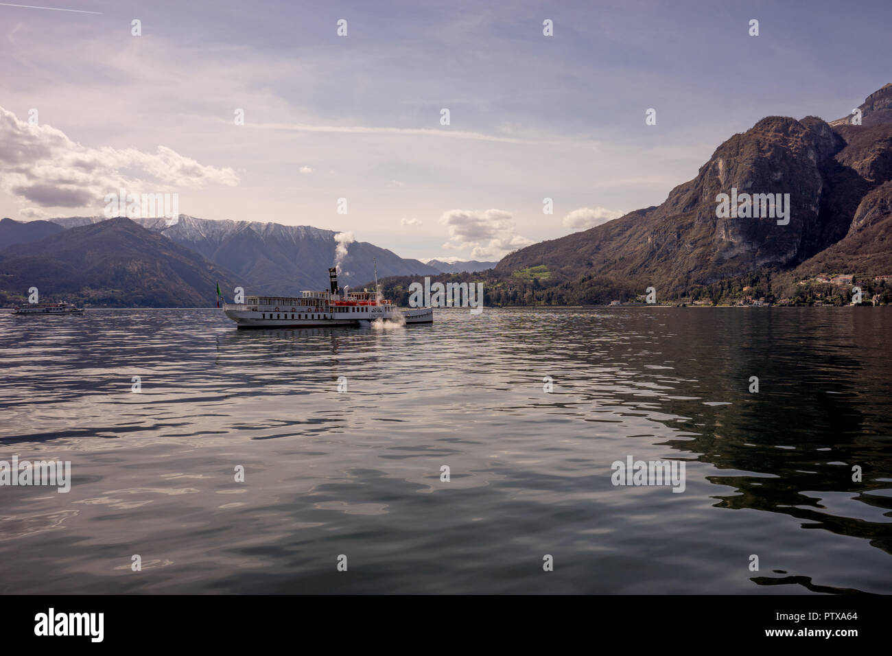 Passenger Ferry On Lake Como High Resolution Stock Photography and ...