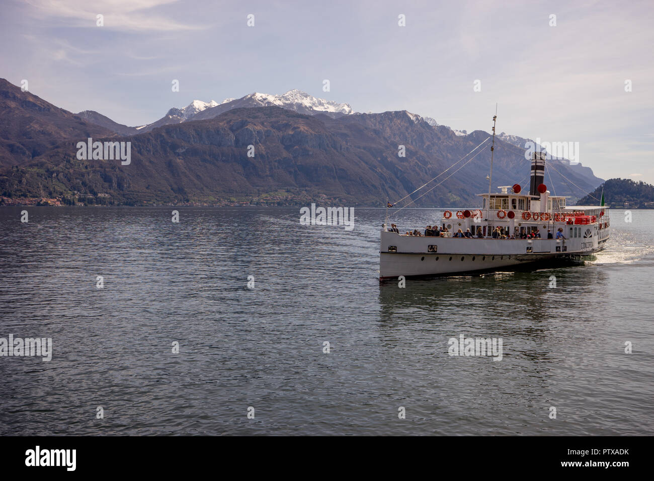 Passenger Ferry On Lake Como High Resolution Stock Photography and ...