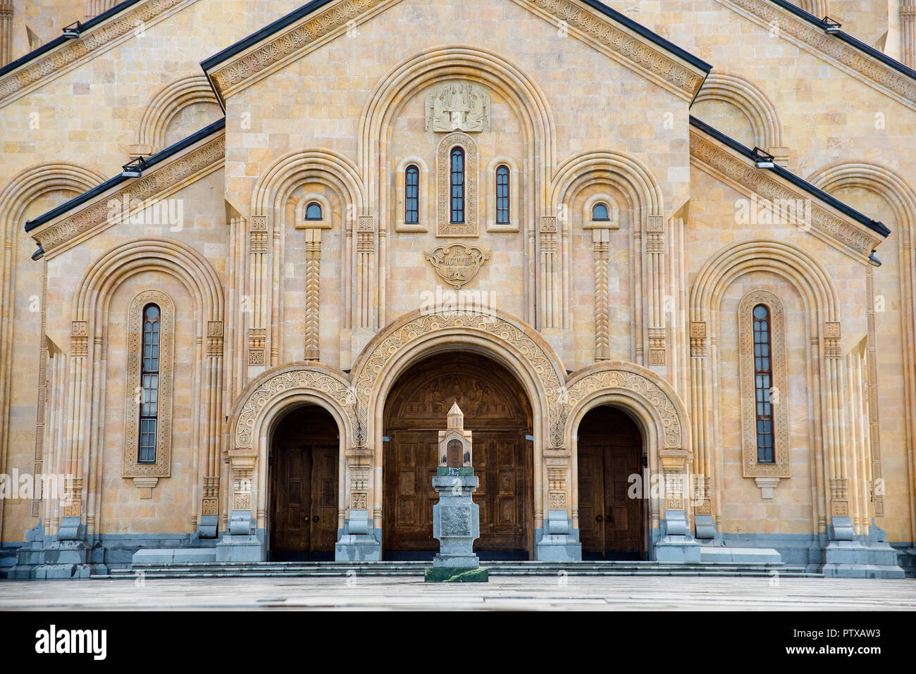 The Holy Trinity Cathedral of Tbilisi commonly known as Sameba Stock ...