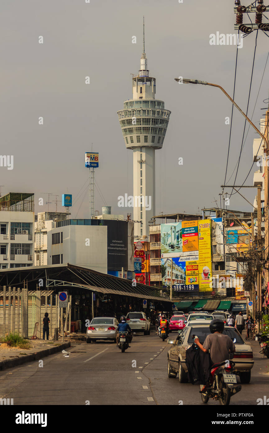 Samut Prakan, Thailand - March 25, 2017: Samut Prakarn observation ...