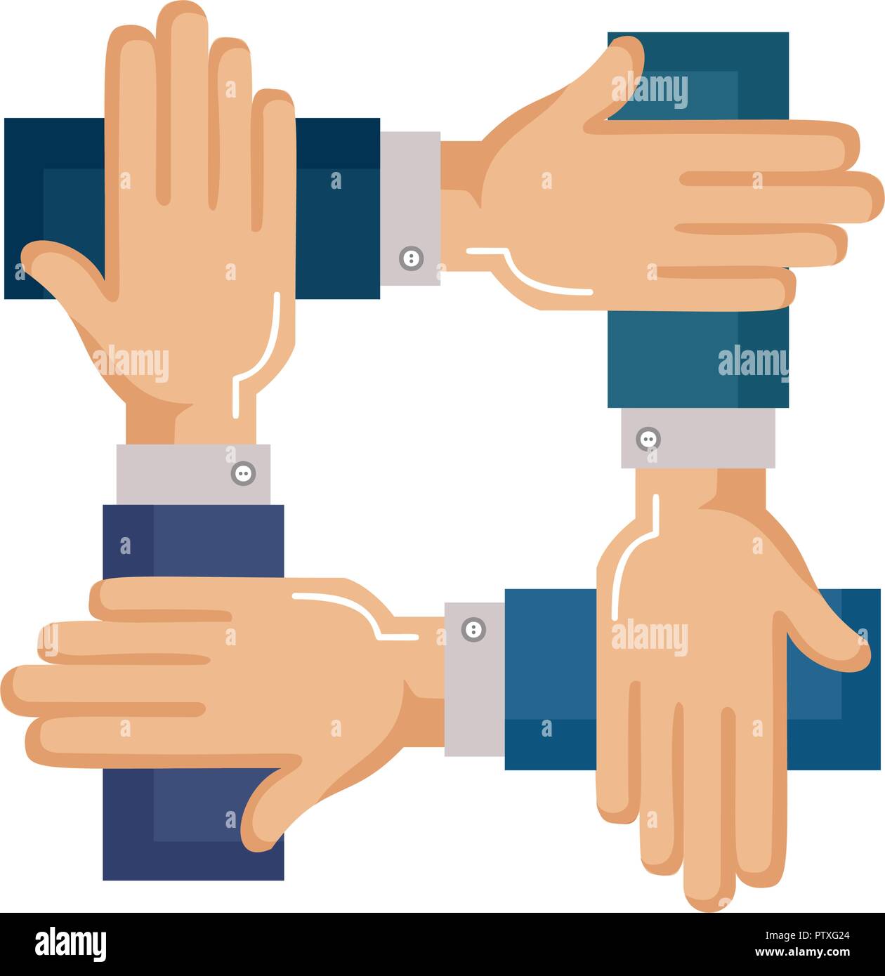 business hands teamwork icon vector illustration design Stock Vector ...