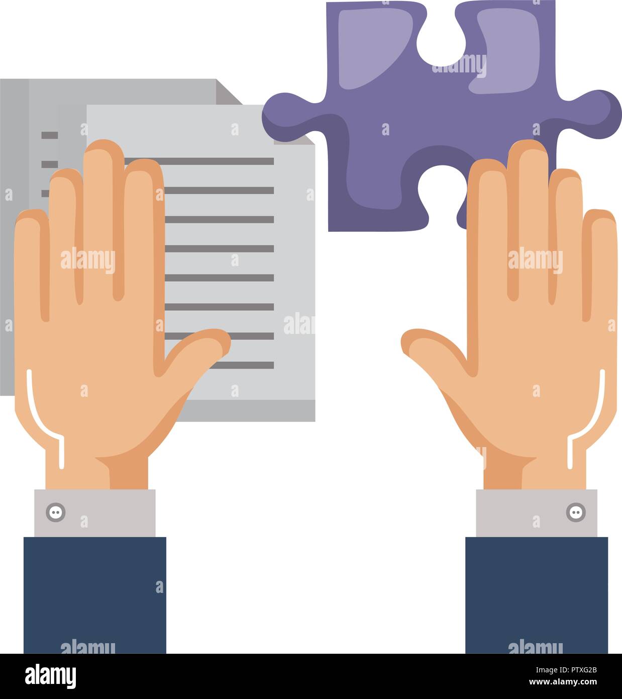 Businessman puzzle pieces concepts strategy hi-res stock photography ...