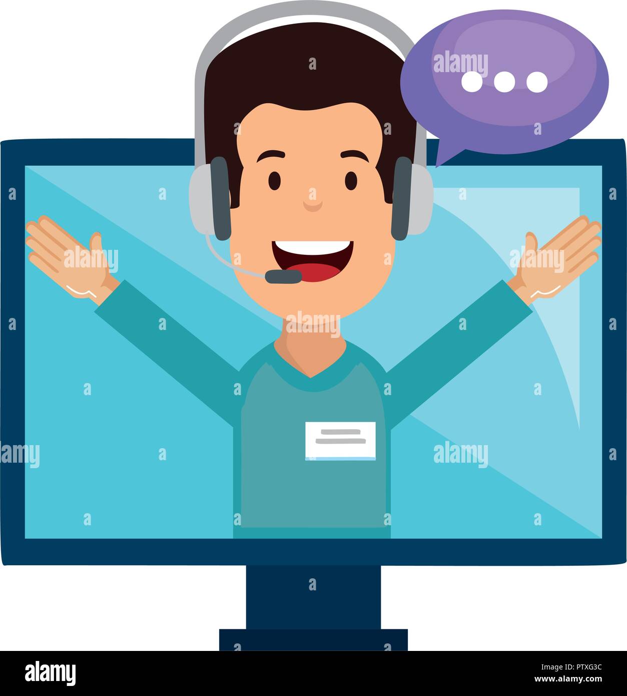 Delivering speech Stock Vector Images - Alamy