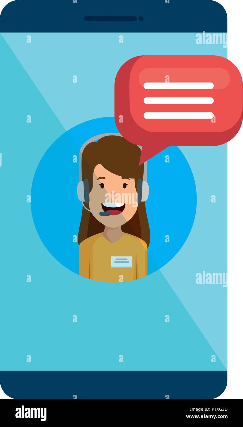 Helpful call center agent Stock Vector Images - Alamy