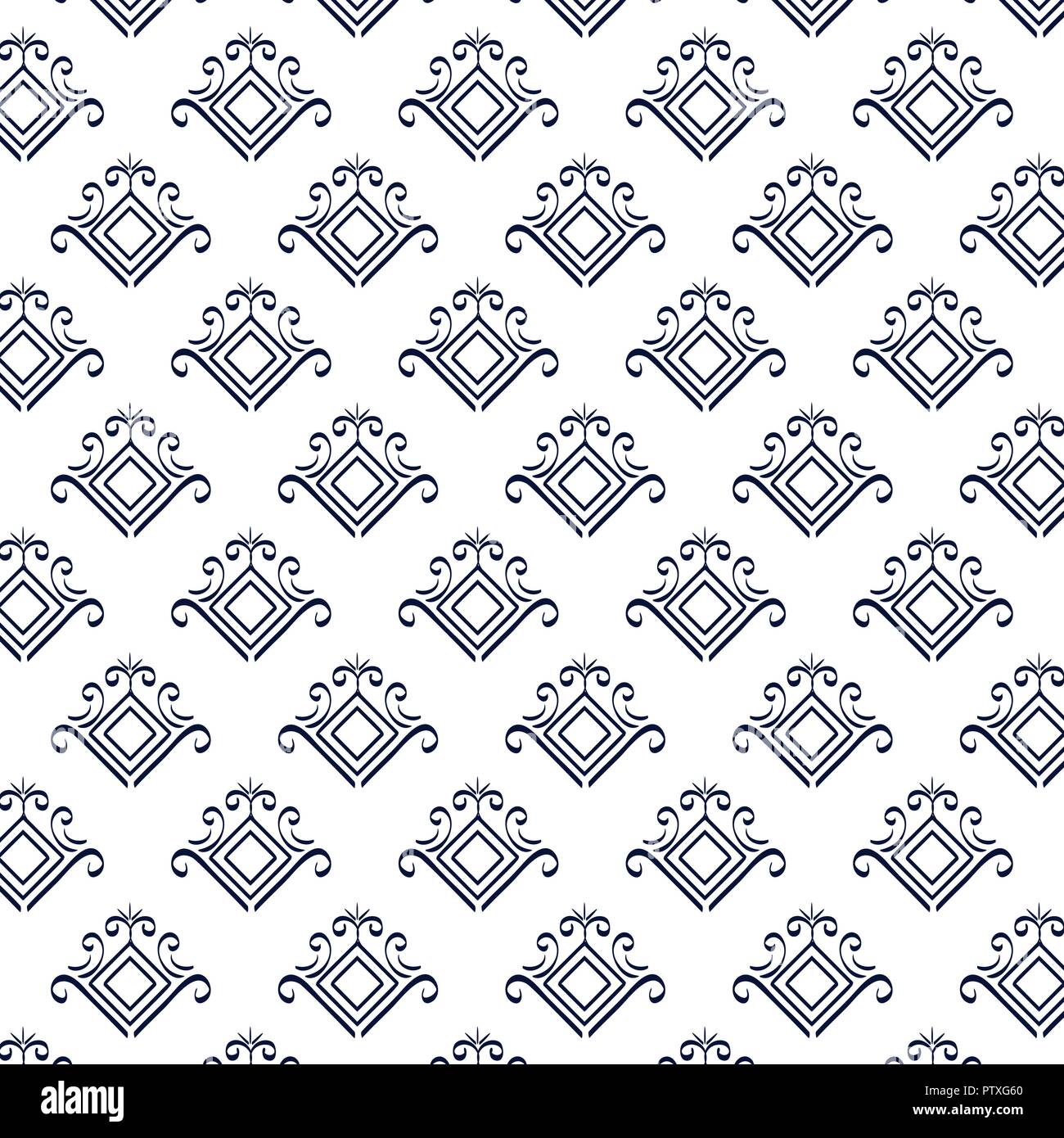 floral frame victorian style pattern Stock Vector Image & Art - Alamy