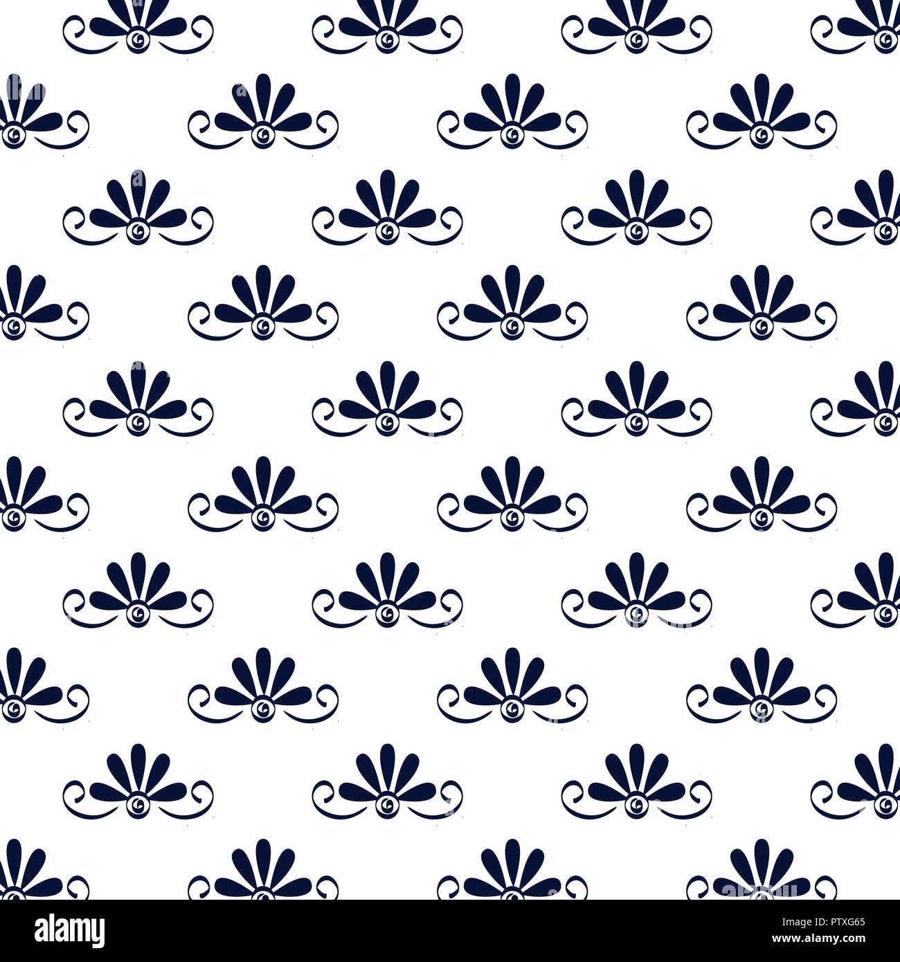 floral frame victorian style pattern Stock Vector Image & Art - Alamy
