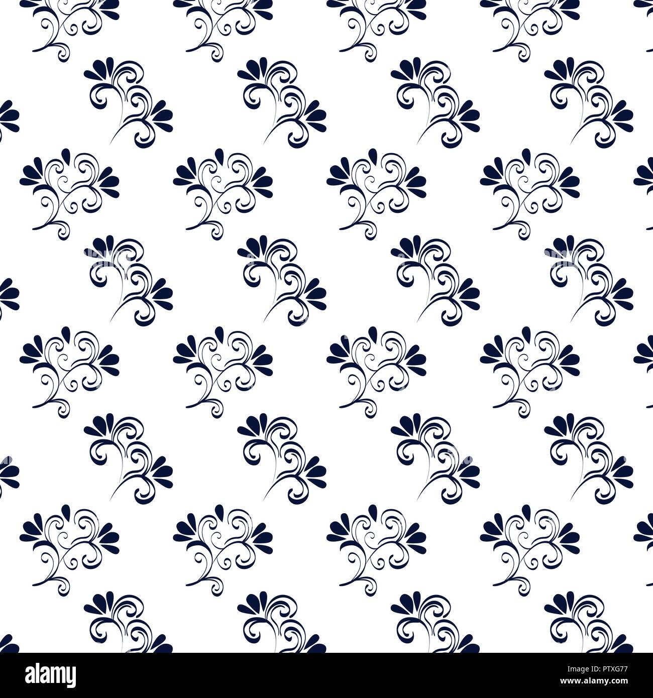floral frame victorian style pattern Stock Vector Image & Art - Alamy
