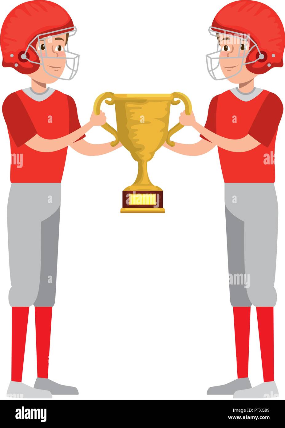 team of athletes practicing american football Stock Vector Image & Art ...