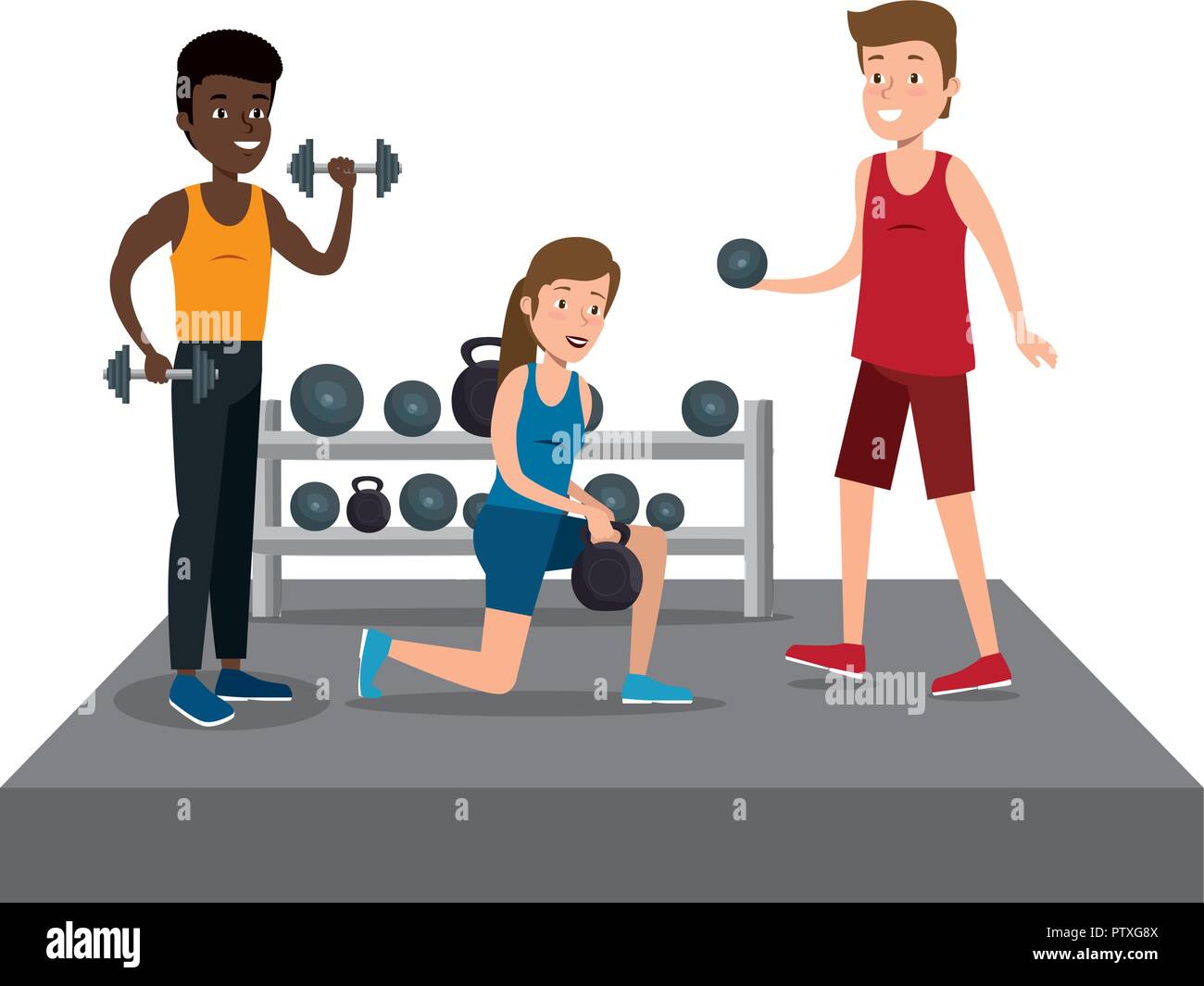 group of athletes practicing sport Stock Vector Image & Art - Alamy