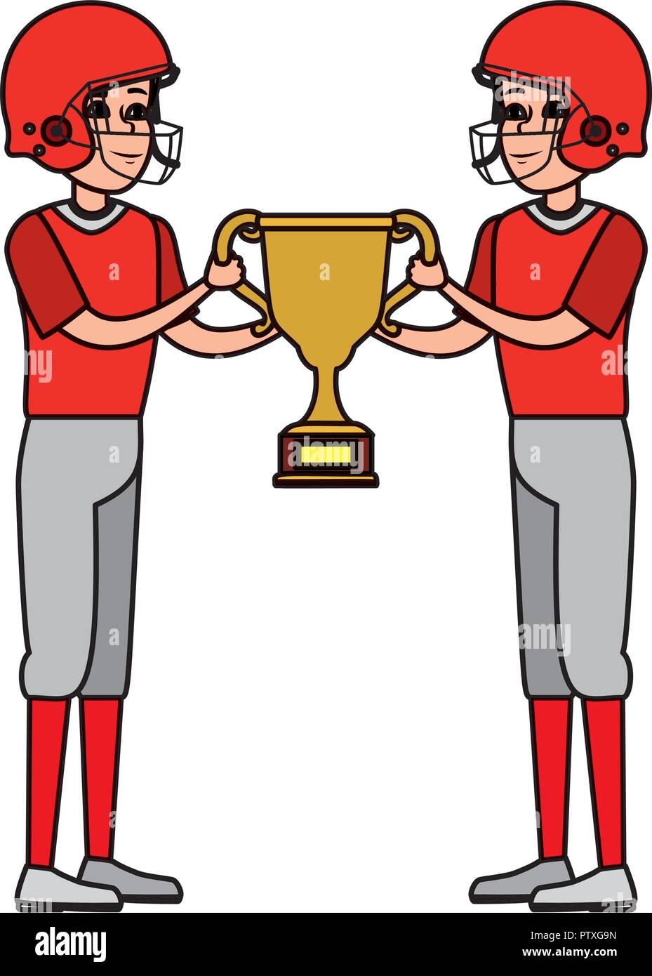 team of athletes practicing american football Stock Vector Image & Art ...