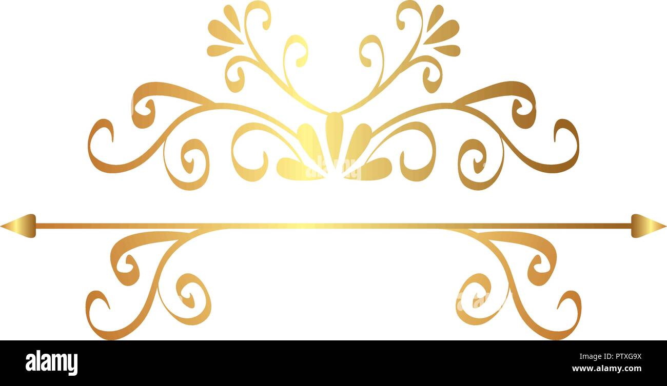 elegant golden frame icon Stock Vector Image & Art - Alamy