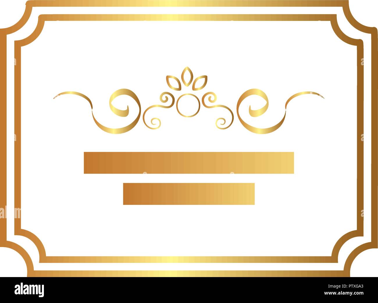 elegant square golden frame Stock Vector Image & Art - Alamy