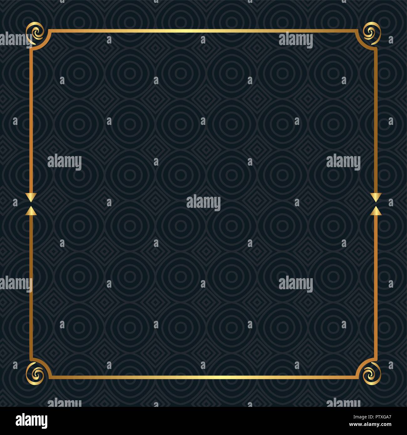 elegant square golden frame Stock Vector Image & Art - Alamy