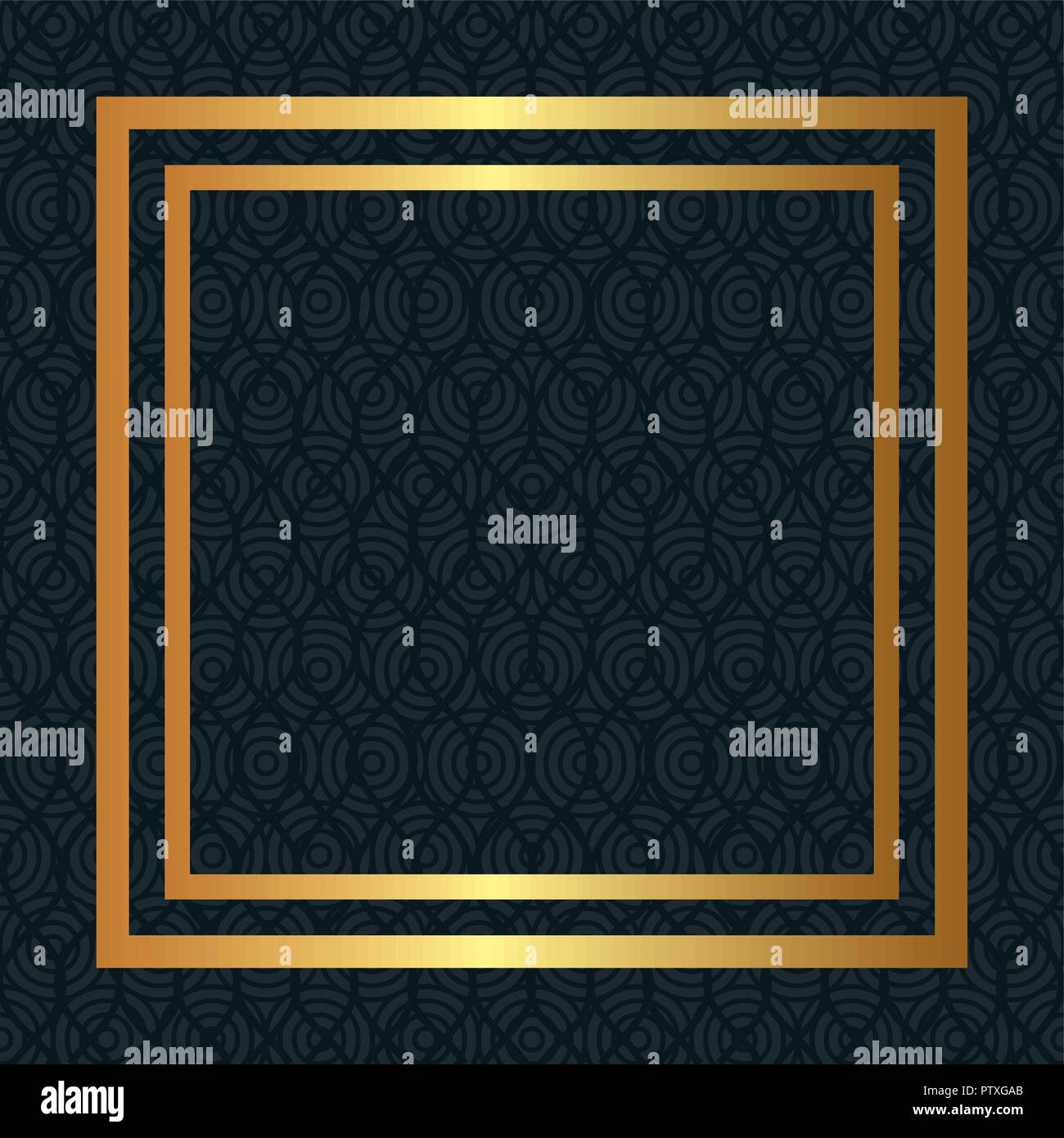 elegant square golden frame Stock Vector Image & Art - Alamy