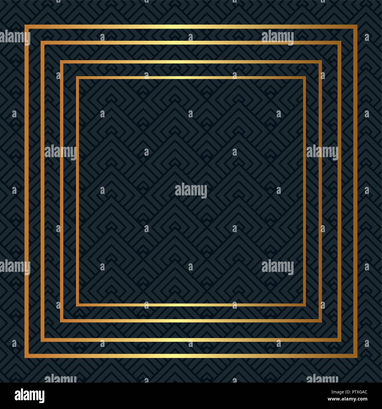 elegant square golden frame Stock Vector Image & Art - Alamy