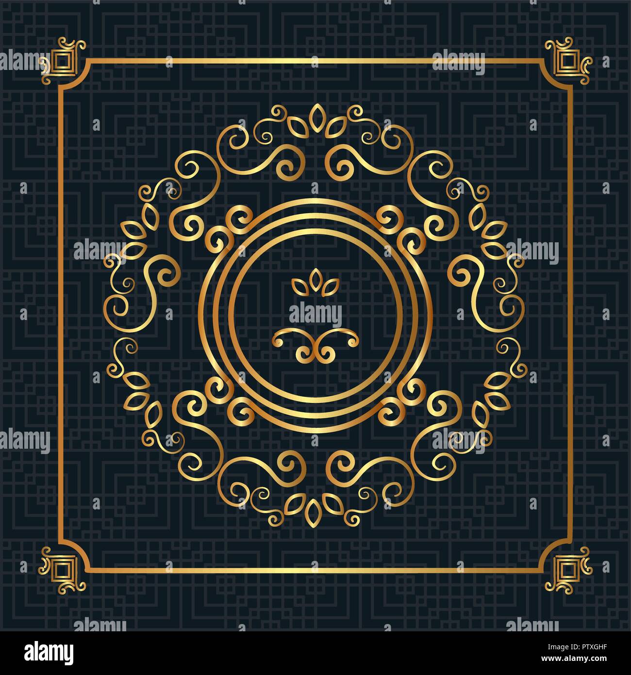 Circular vignette Stock Vector Images - Alamy