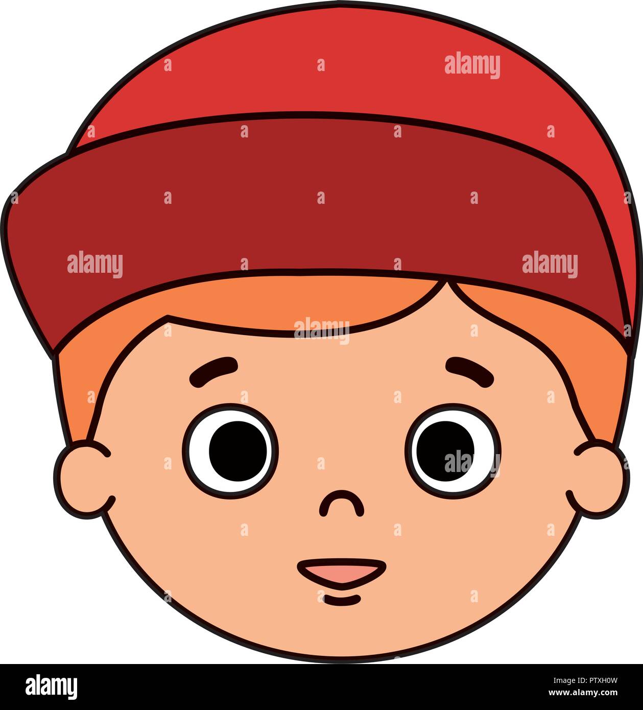 cute little boy head character Stock Vector Image & Art - Alamy