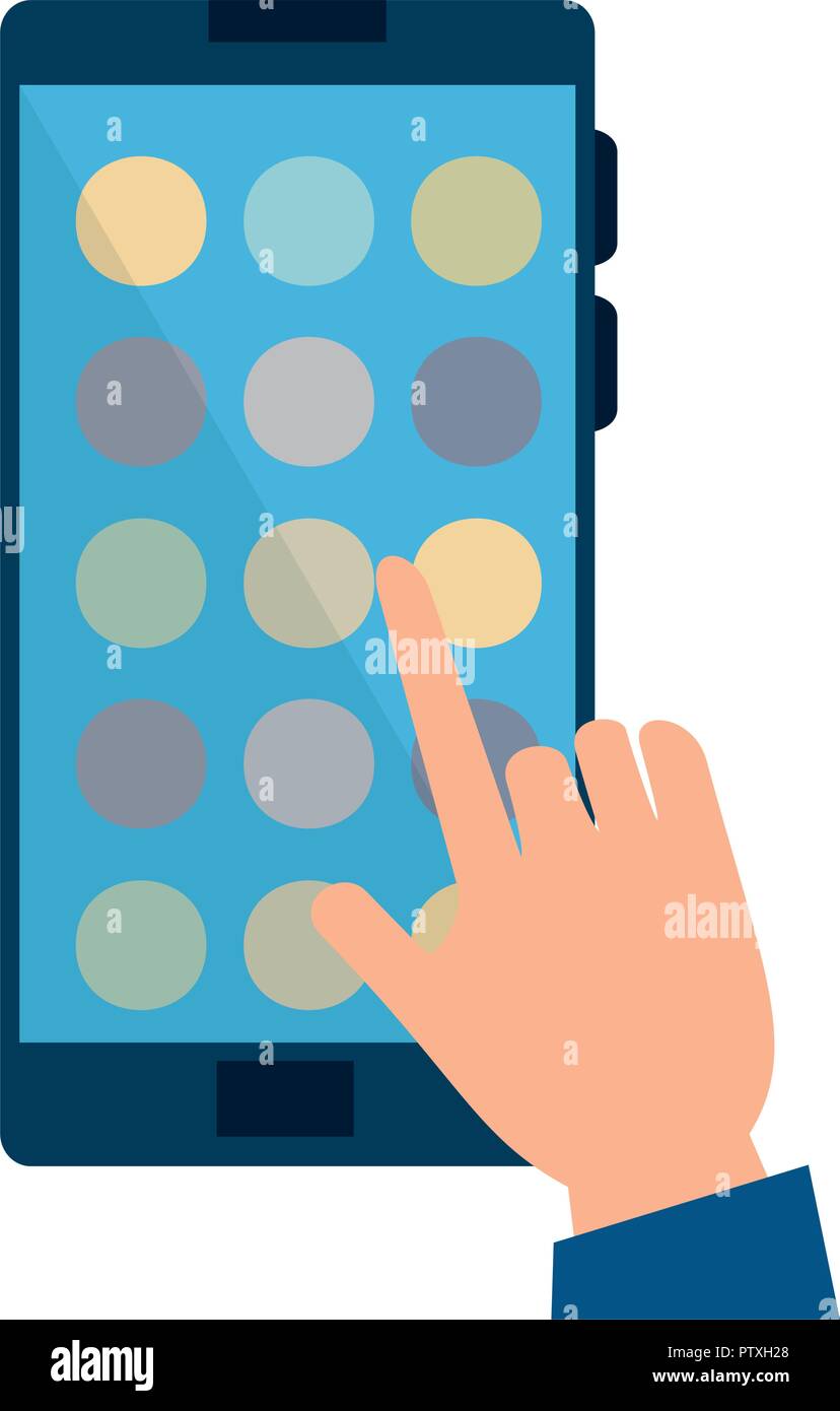 Touching object Stock Vector Images - Alamy