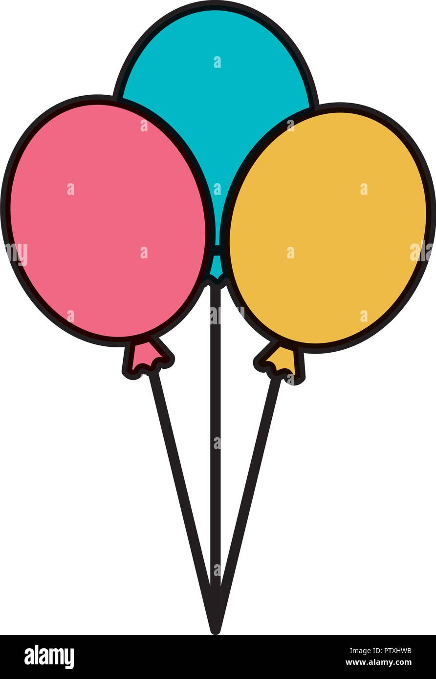 balloons helium floating icon Stock Vector Image & Art - Alamy