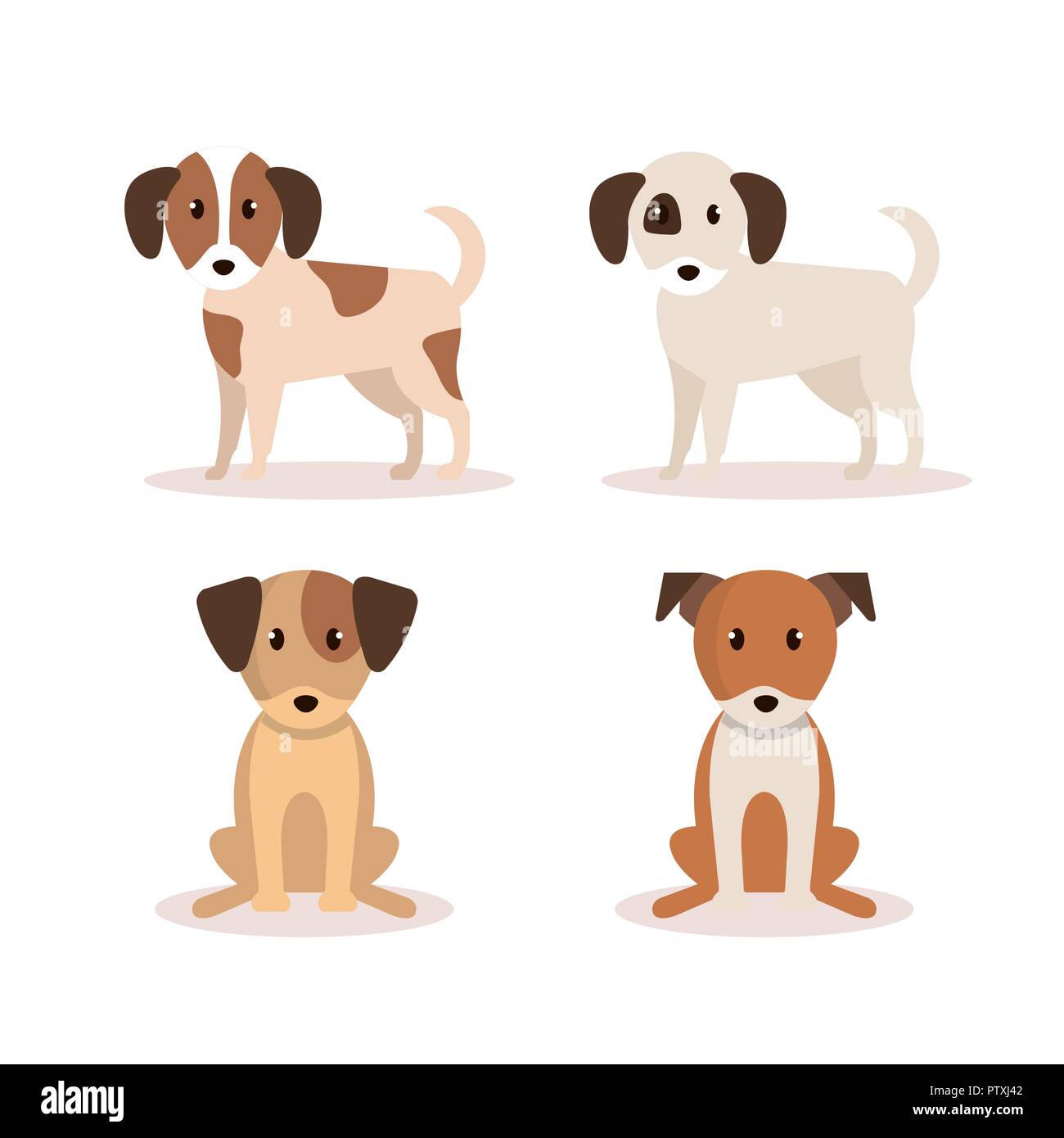 group of dogs icons Stock Vector Image & Art - Alamy