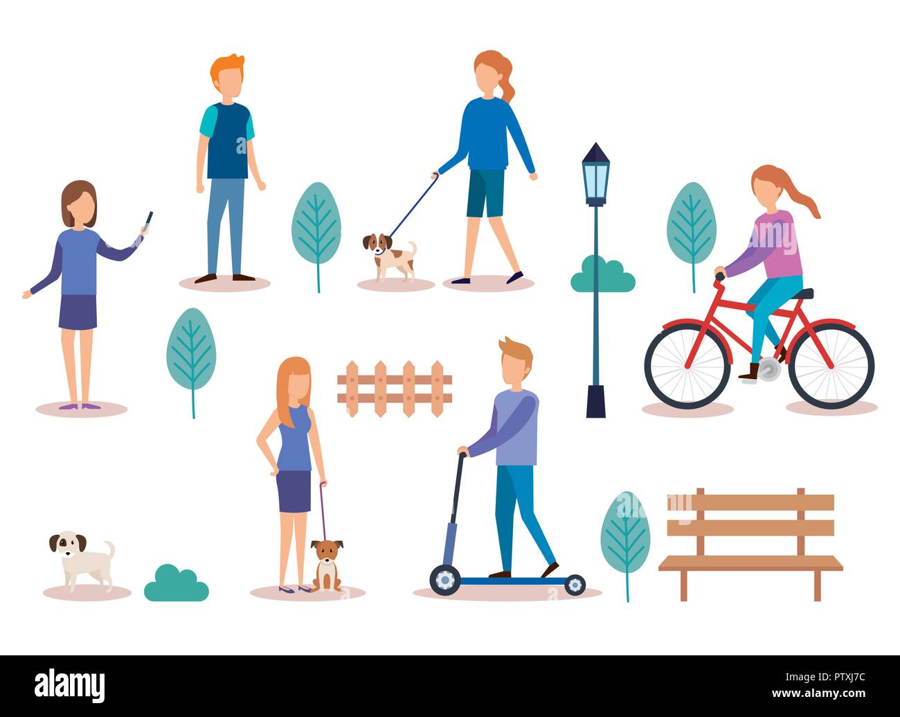 group of people doing activities Stock Vector Image & Art - Alamy