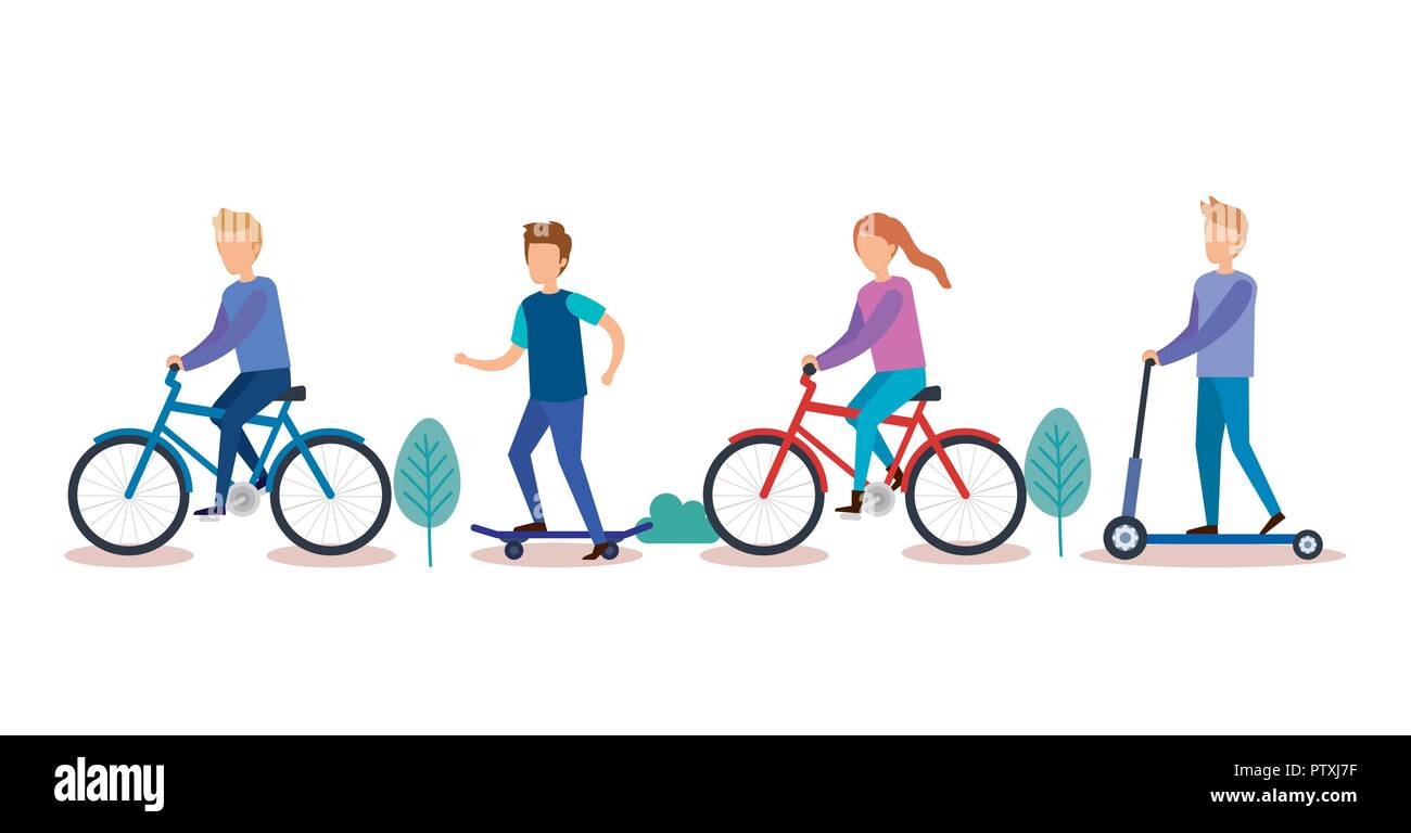 group of people doing activities Stock Vector Image & Art - Alamy