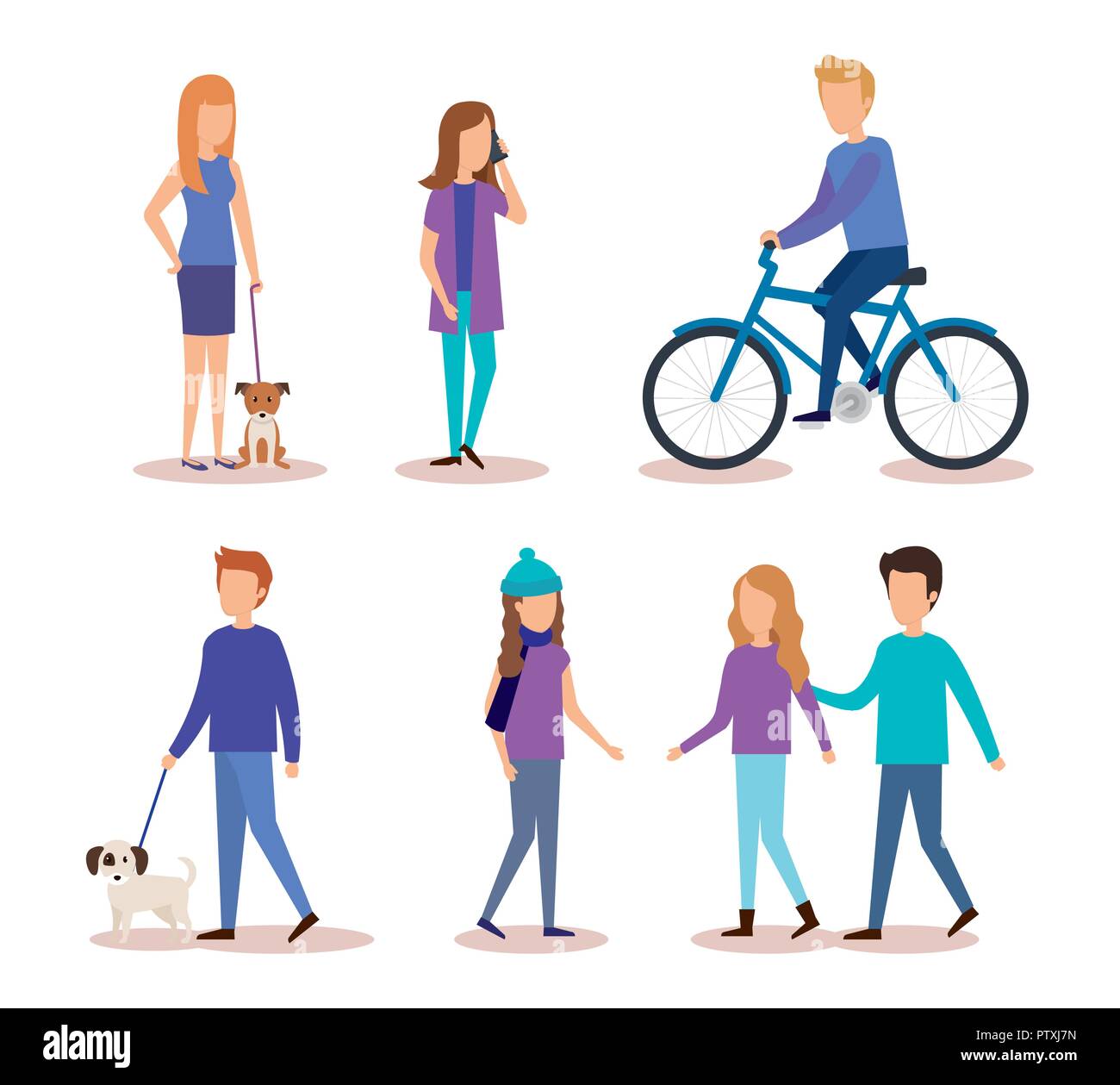 group of people doing activities Stock Vector Image & Art - Alamy