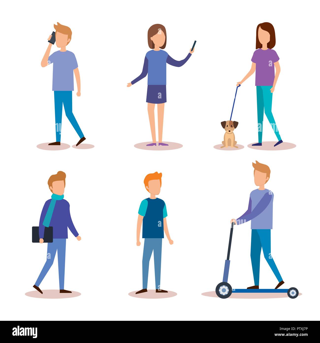 group of people doing activities Stock Vector Image & Art - Alamy