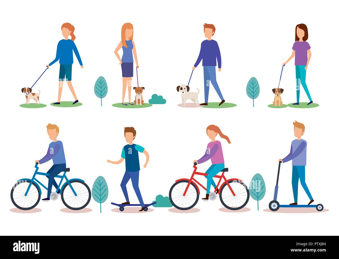 group of people doing activities Stock Vector Image & Art - Alamy
