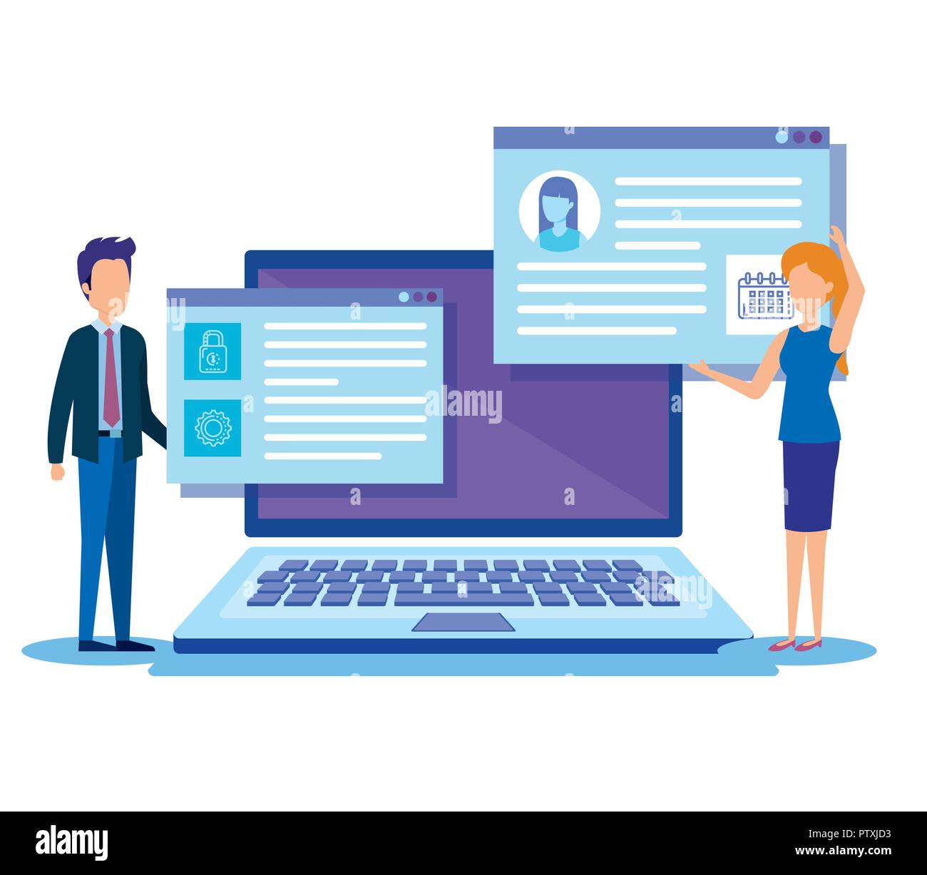 Mini people Stock Vector Images - Alamy