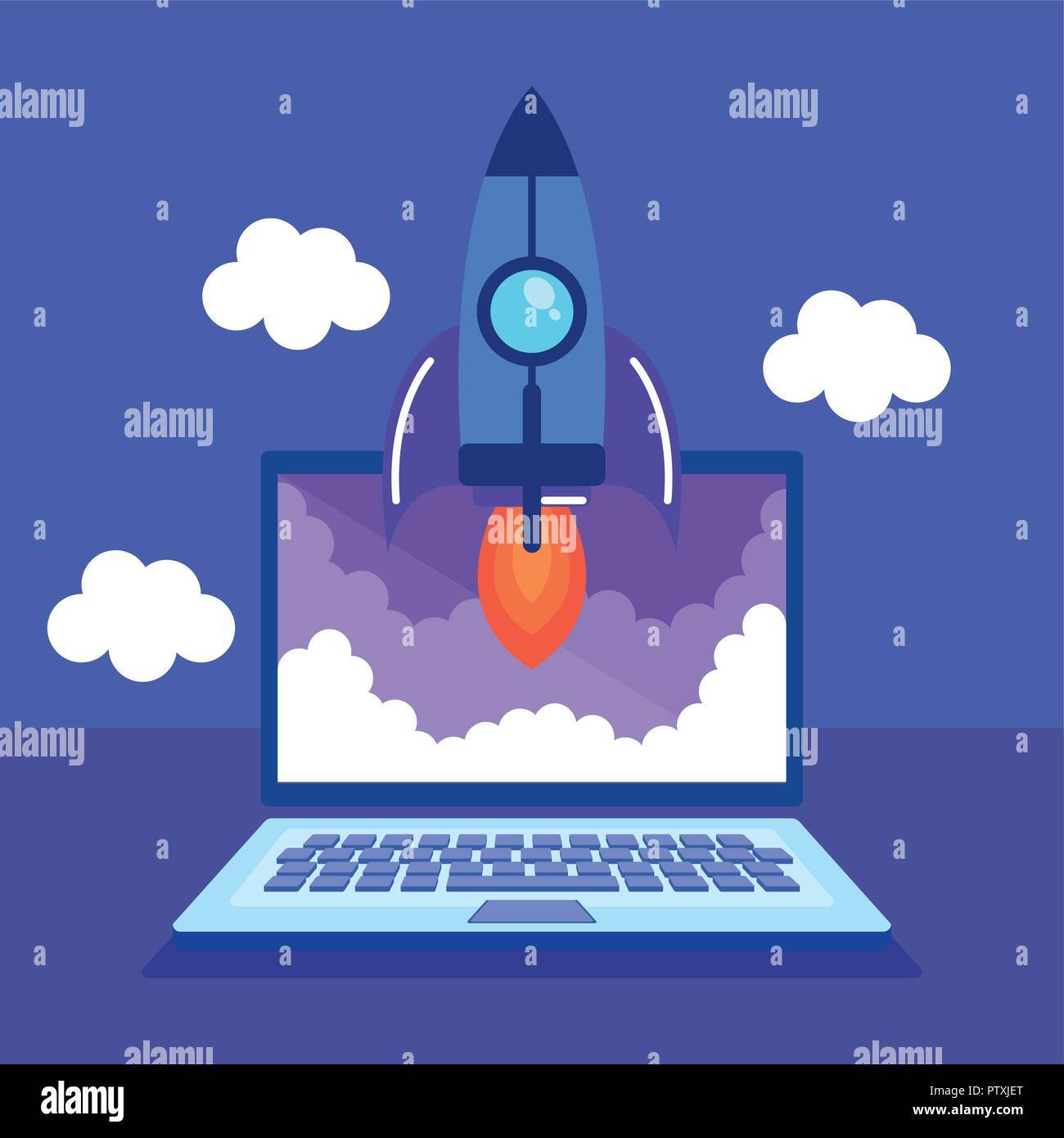Social media icons fly Stock Vector Images - Alamy