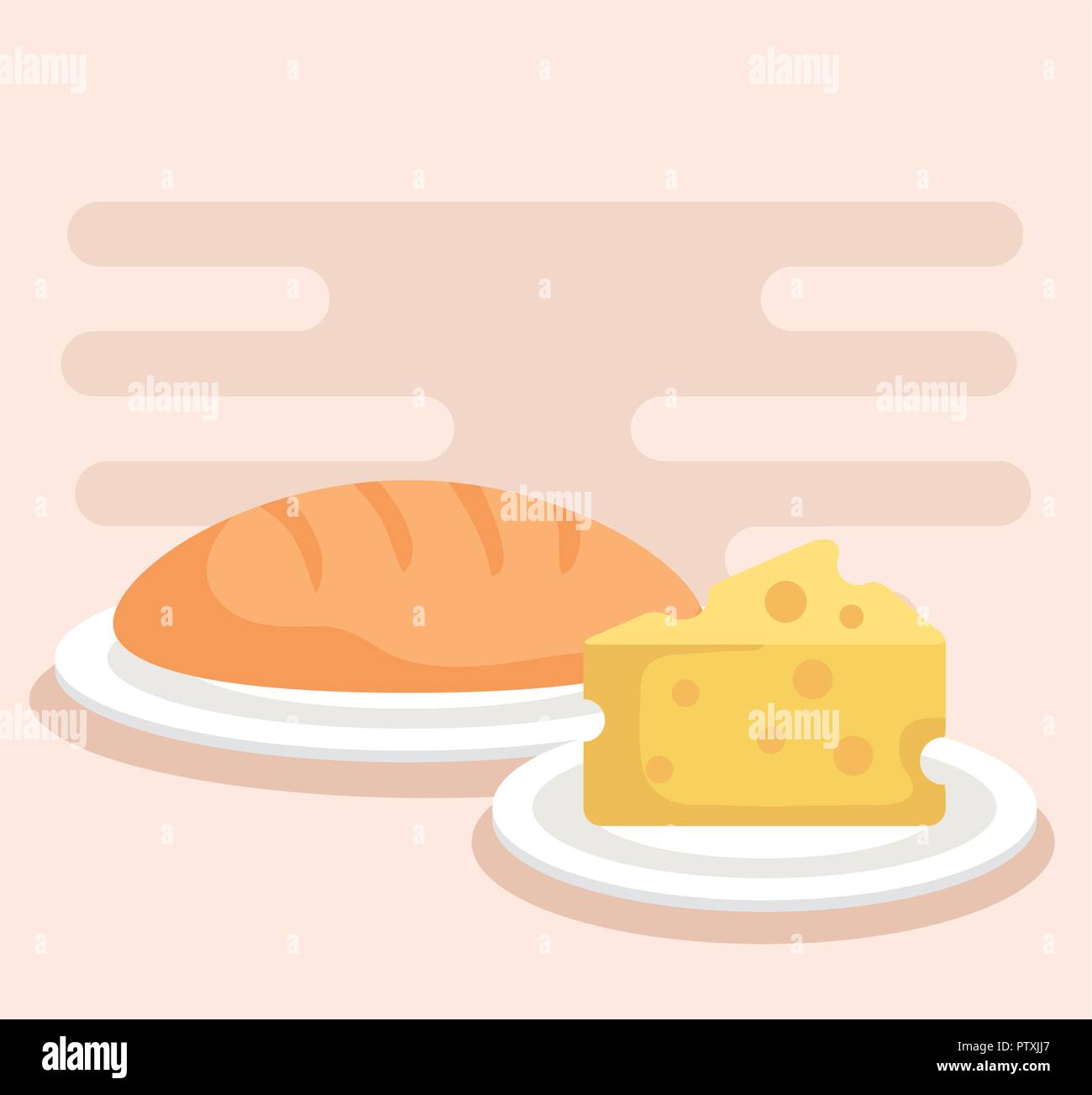 Daily bread dairy food Stock Vector Images - Alamy