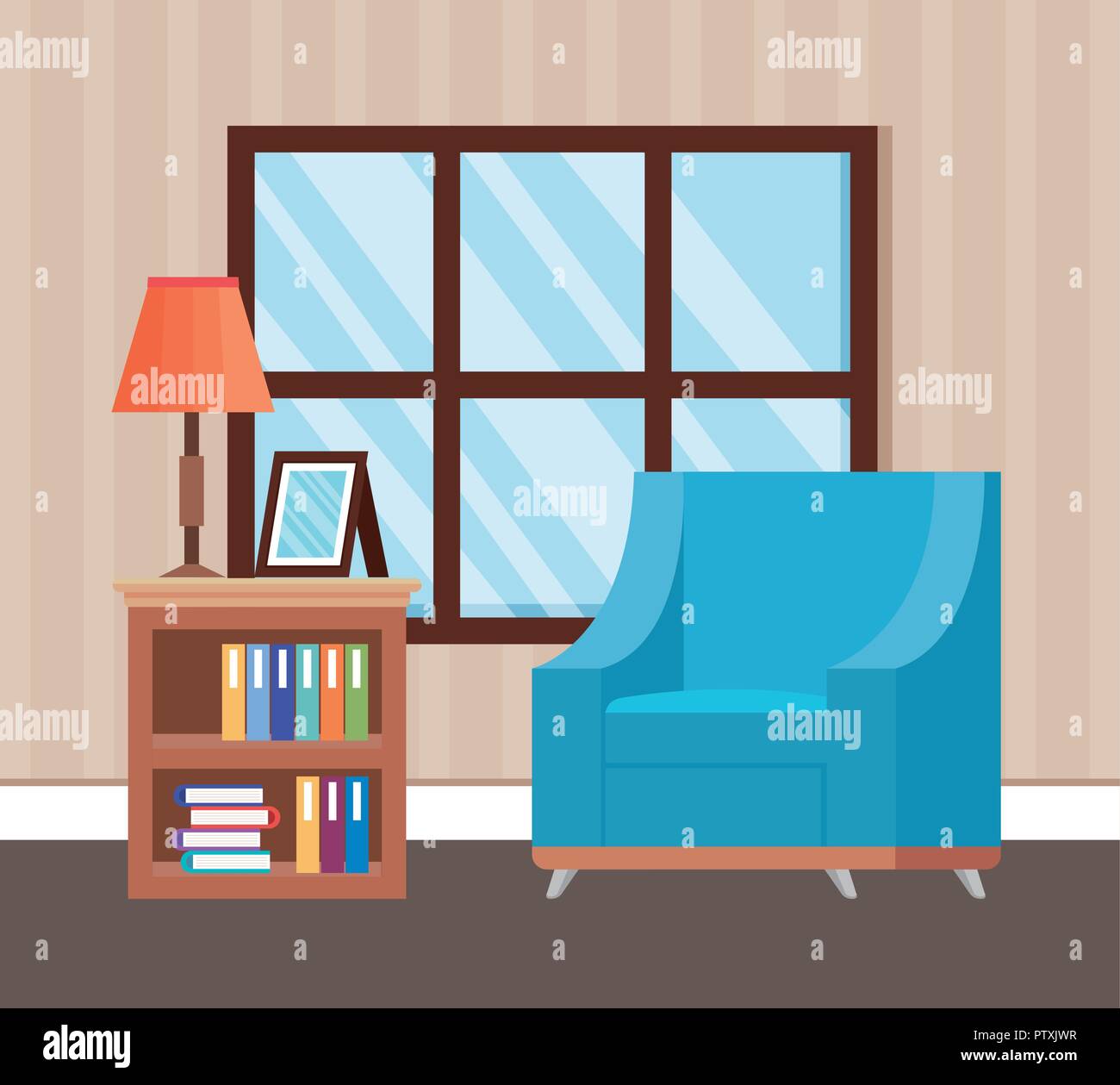 Room interior sofa shelving Stock Vector Images - Alamy
