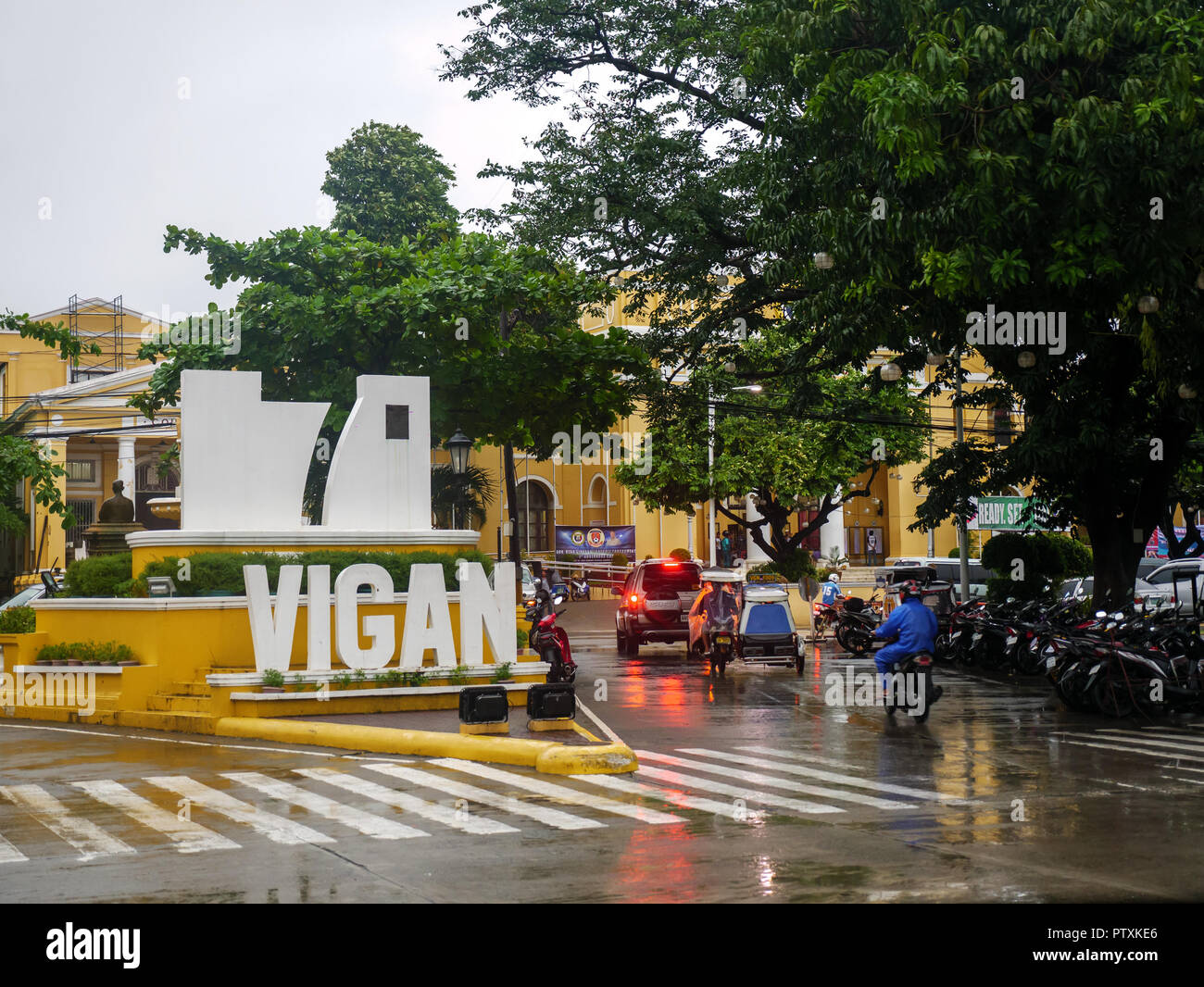 Aug 24,2018 Vigan City, Philippines - Landscape in front of Vigan City ...