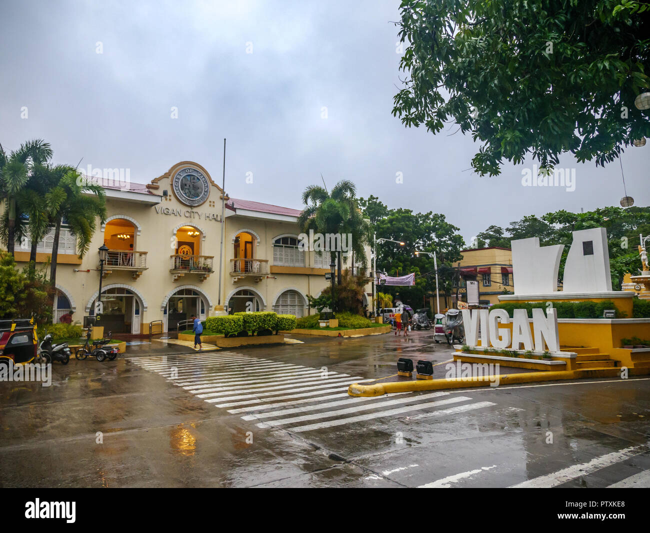 Aug 24,2018 Vigan City, Philippines - Landscape in front of Vigan City ...