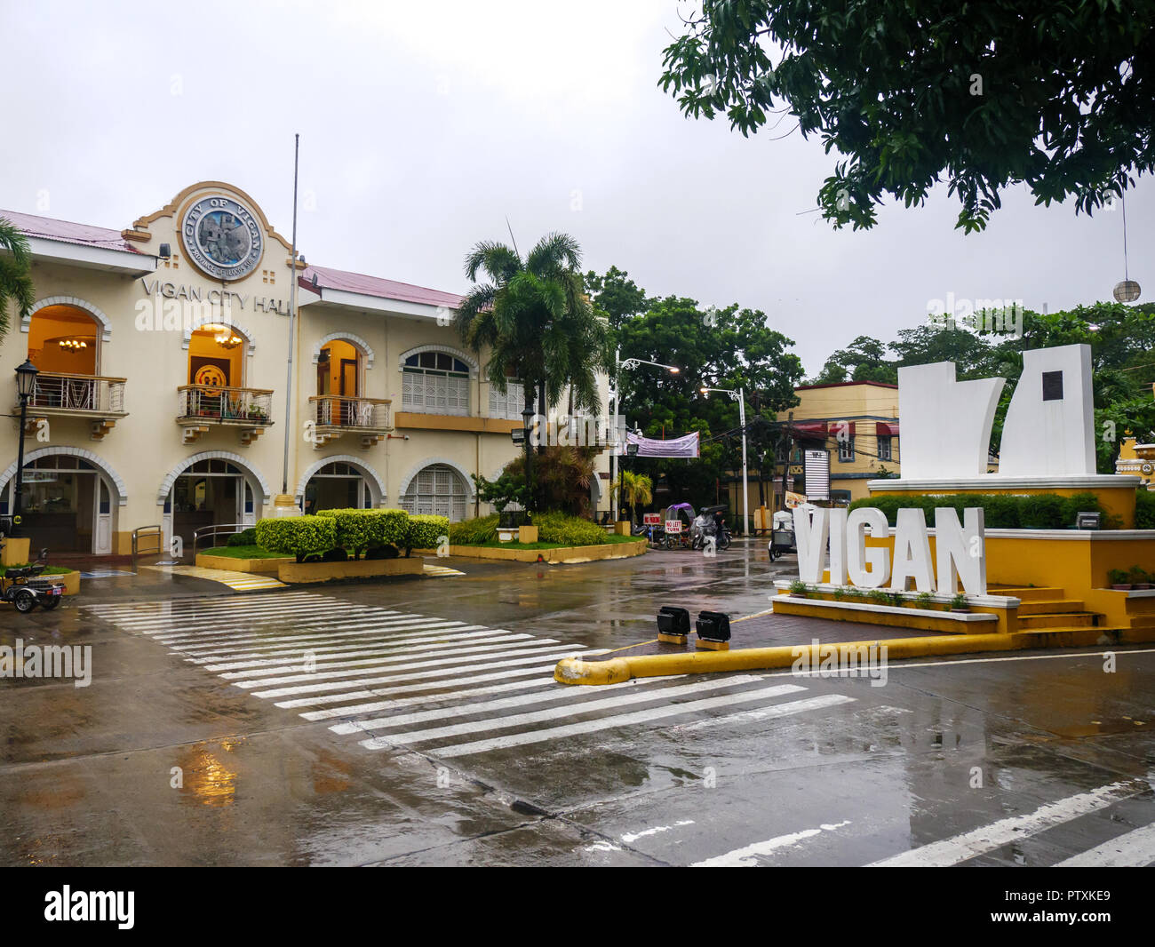 Aug 24,2018 Vigan City, Philippines - Landscape in front of Vigan City ...
