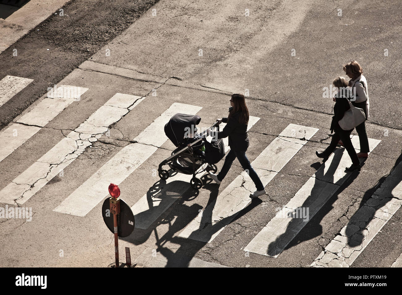 Baby carriage road hi-res stock photography and images - Alamy
