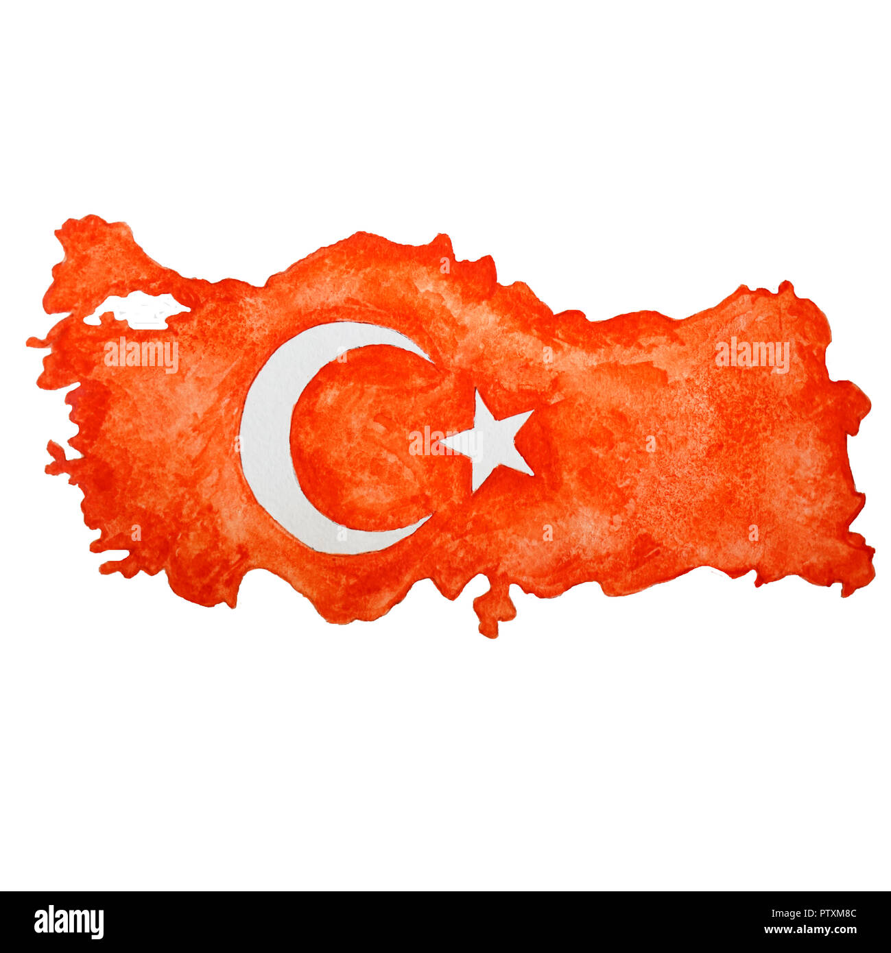 Turkey Flag Map