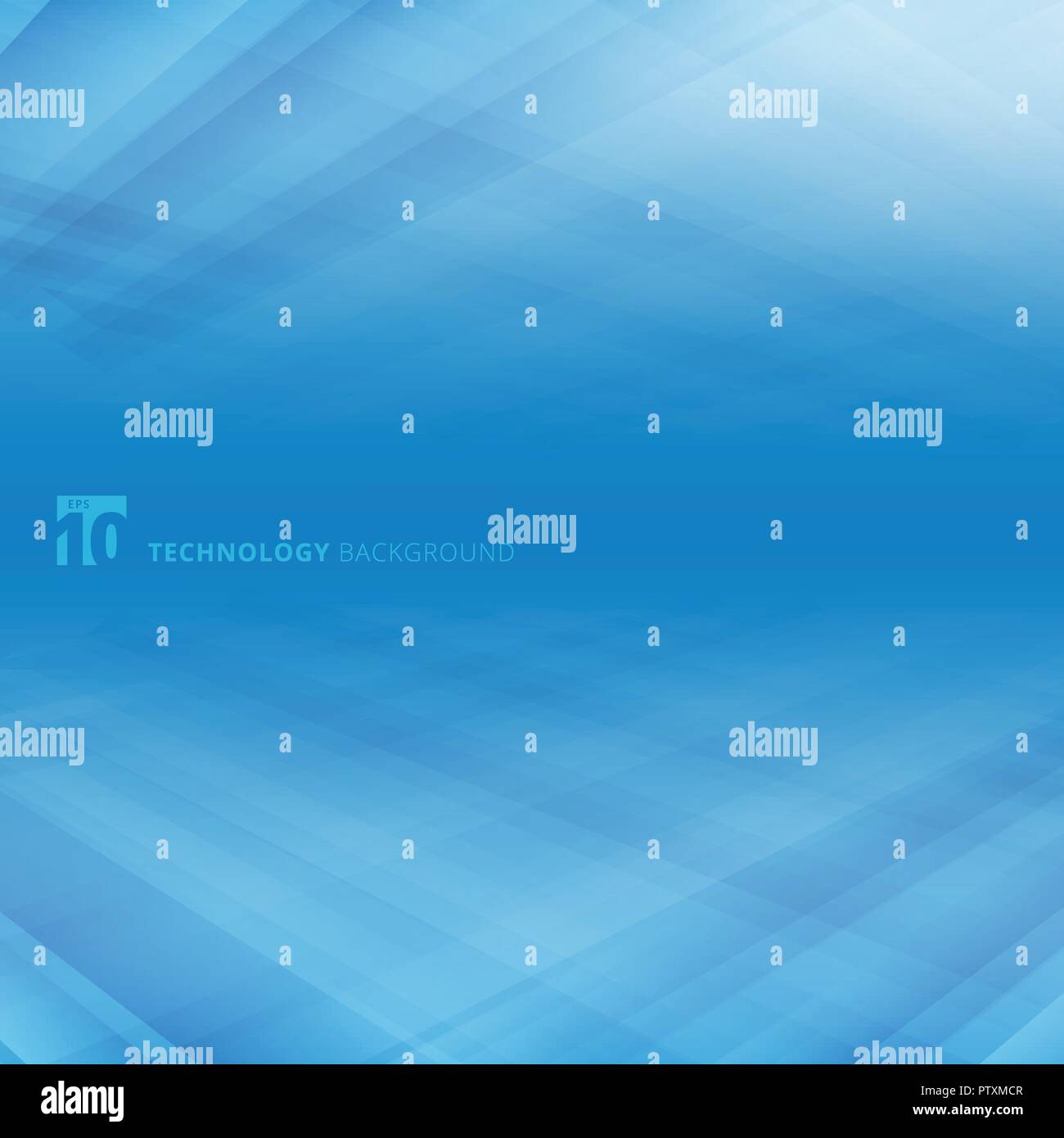 Abstract blue lines floor of vision perspective background concept ...