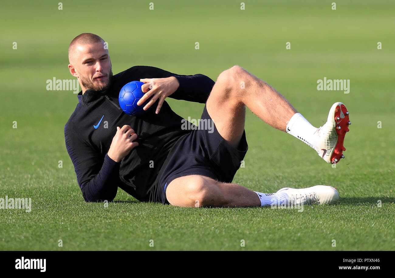 Eric dier during training session at st georges park hi-res stock ...