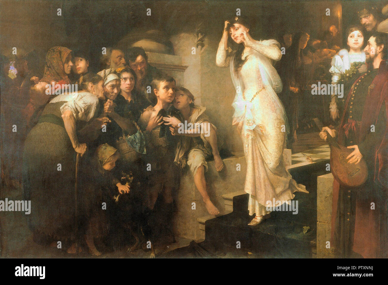 Gyàrfàs Jenü5 - the Ordeal of the Bier Stock Photo - Alamy