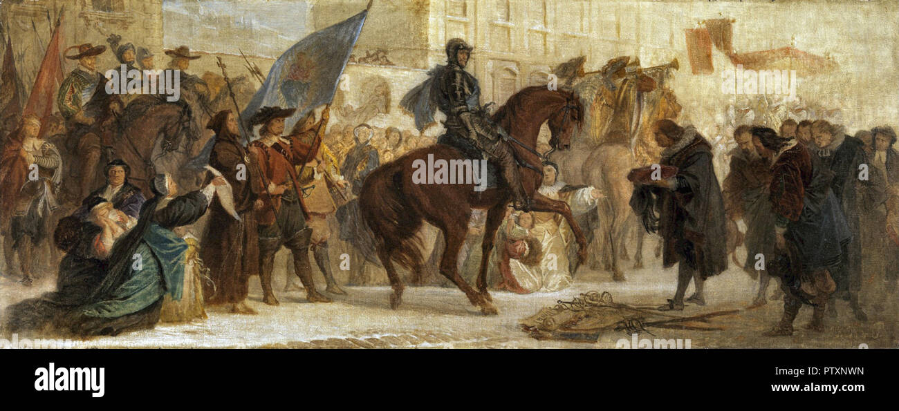 Piloty Ferdinand Von - Einzug Des Maximilian I in Prag Nach Dem Sieg Am ...