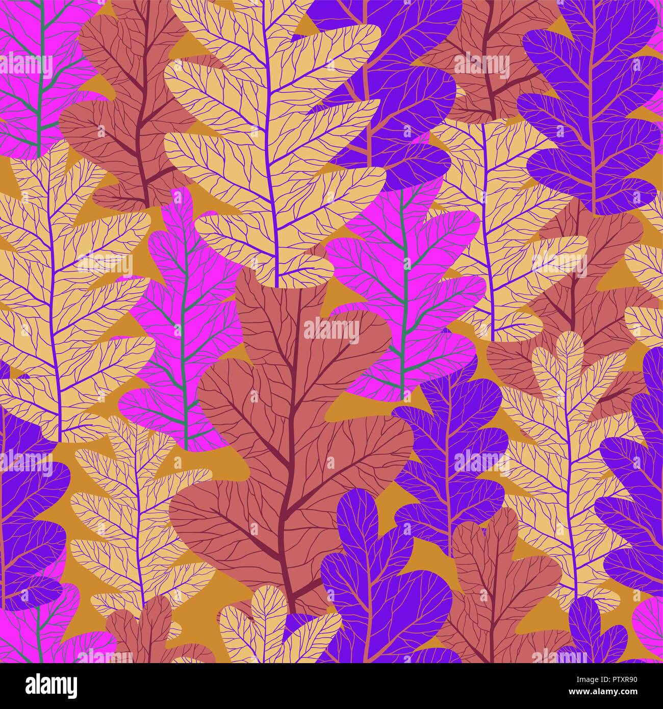 Violet leaves pattern Stock Vector Image & Art - Alamy