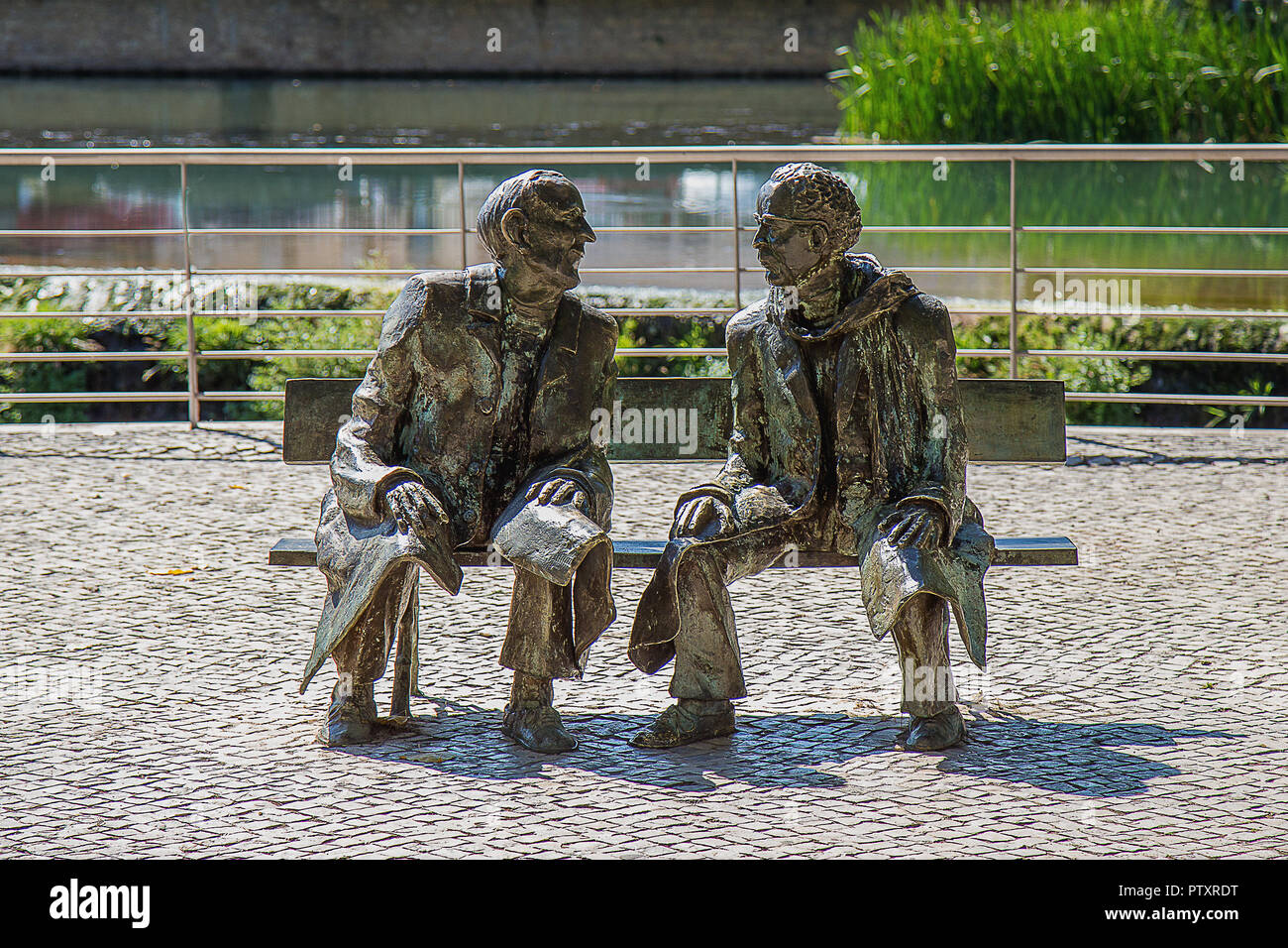Exterior statue old man sitting hi-res stock photography and images - Alamy